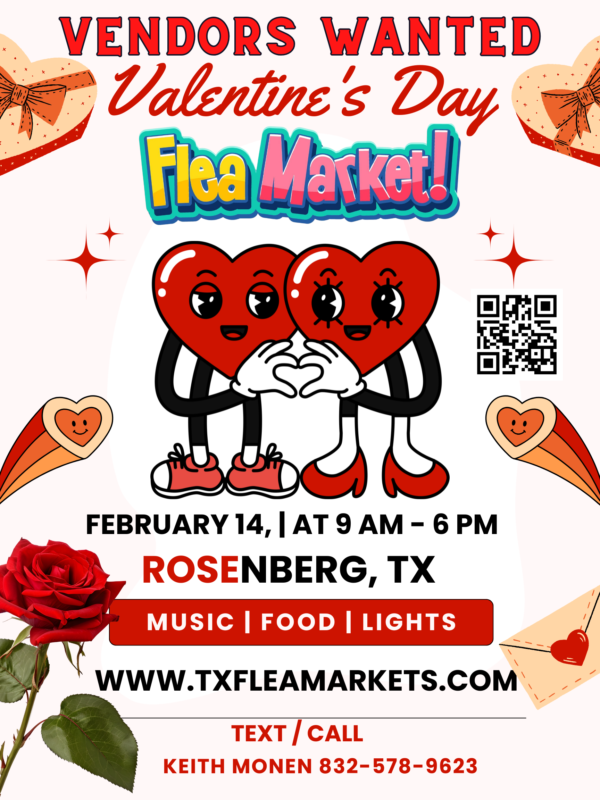 3 PRIME Flea Market Valentines Day Table Rentals | TX Flea Markets